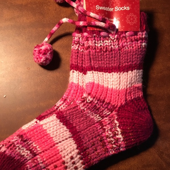 Accessories | New Pink Slipper Socks | Poshmark